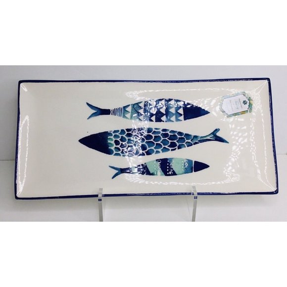 Papart Ceramics | Dining | Serving Platter Plate Blue Papart ...